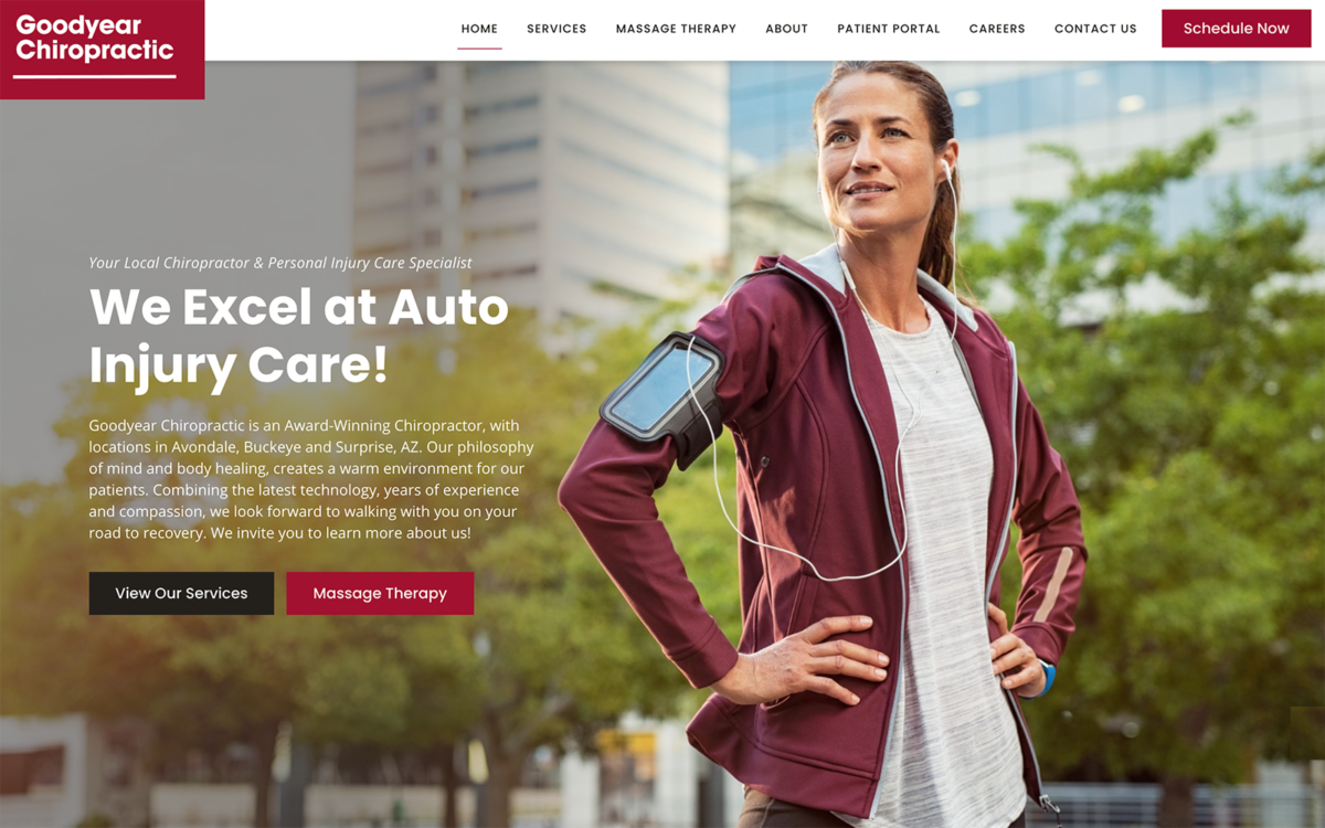 Chiropractic Website Design Gallery By O360.